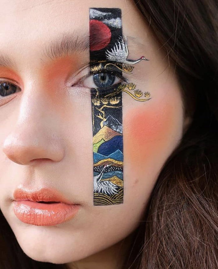 Intricate makeup by @acidicanya - 9GAG