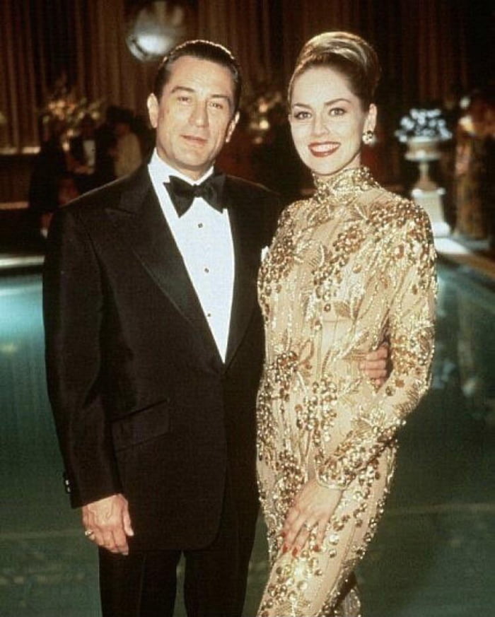 Robert De Niro & Sharon Stone on the set of Martin Scorsese’s 1995 film ...