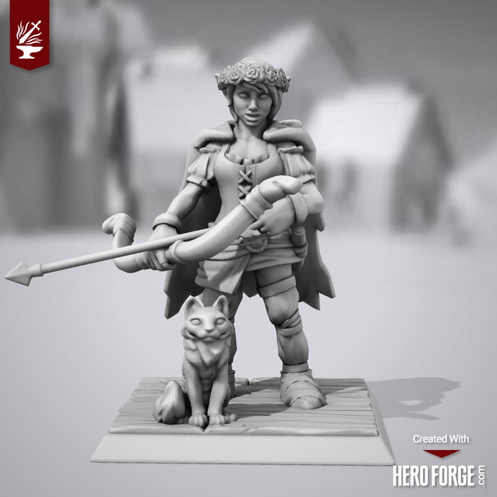 Merilwen from Oxventure- Character by Ellen Rose (made with Heroforge ...