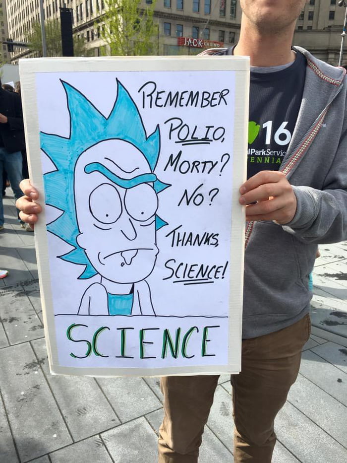 Sign at the March for Science in Cleveland, Ohio - 9GAG