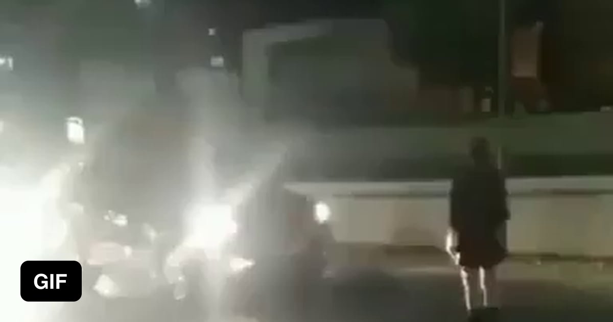 Blocking the road, what could go wrong? - 9GAG