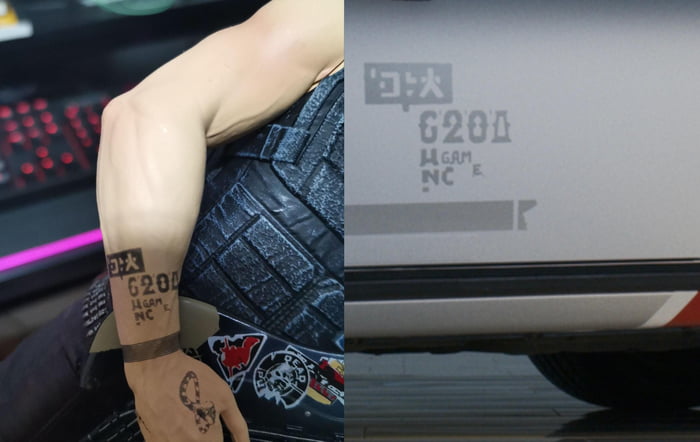 Porsche decals is the same as Johnny Silverhand tattoo - 9GAG