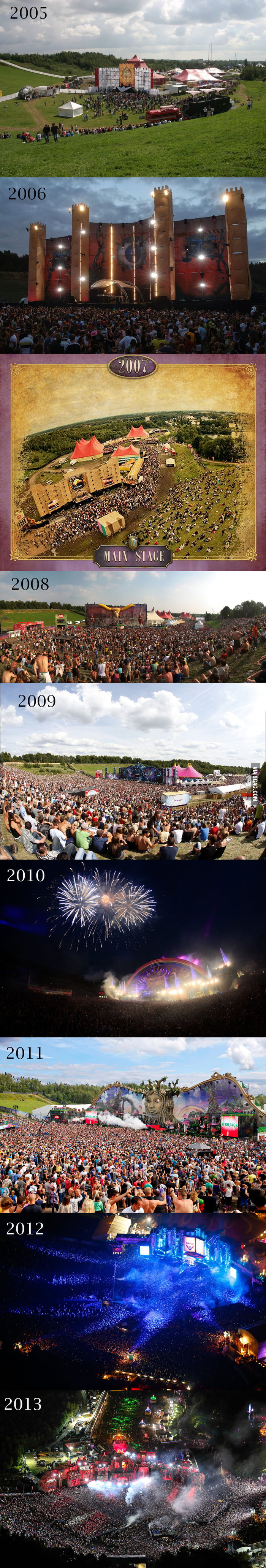 Evolution of tomorrowland 2005-2013 Brace yourselves for 2014 - 9GAG