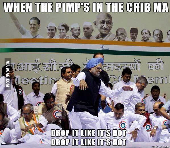 Manmohan Singh's dance moves! - 9GAG