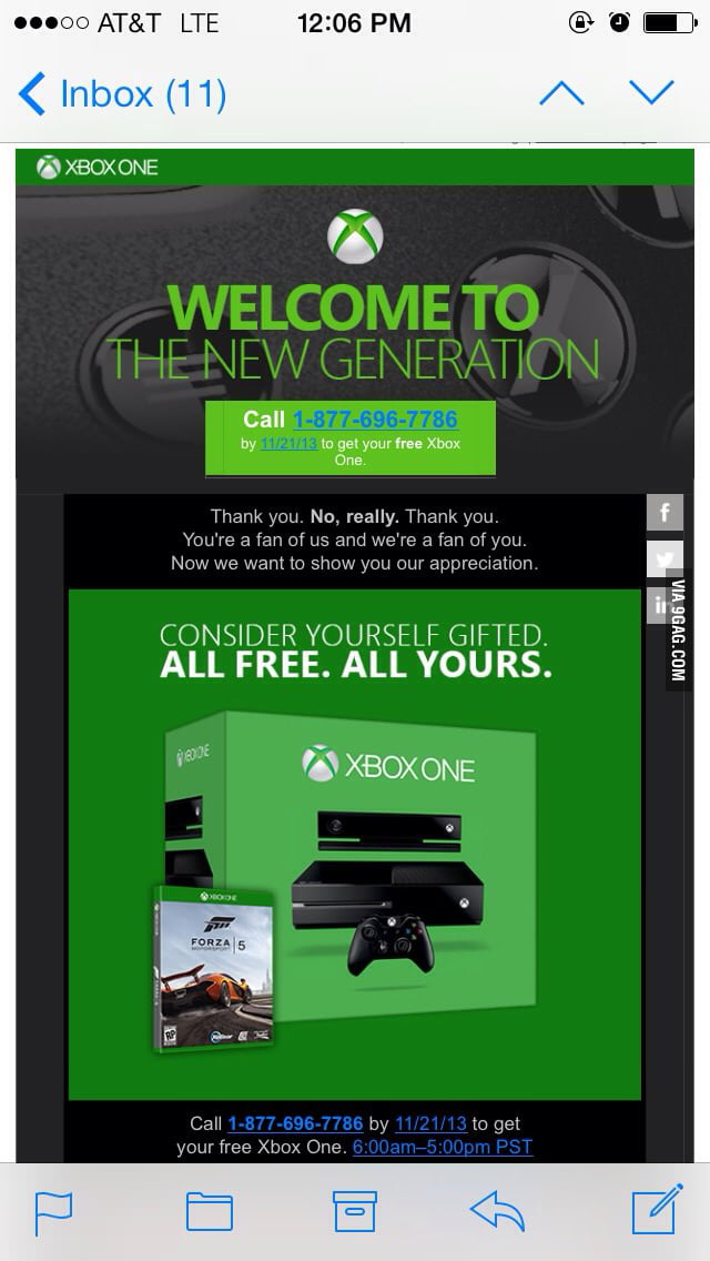 Just got this email from Xbox live. - 9GAG