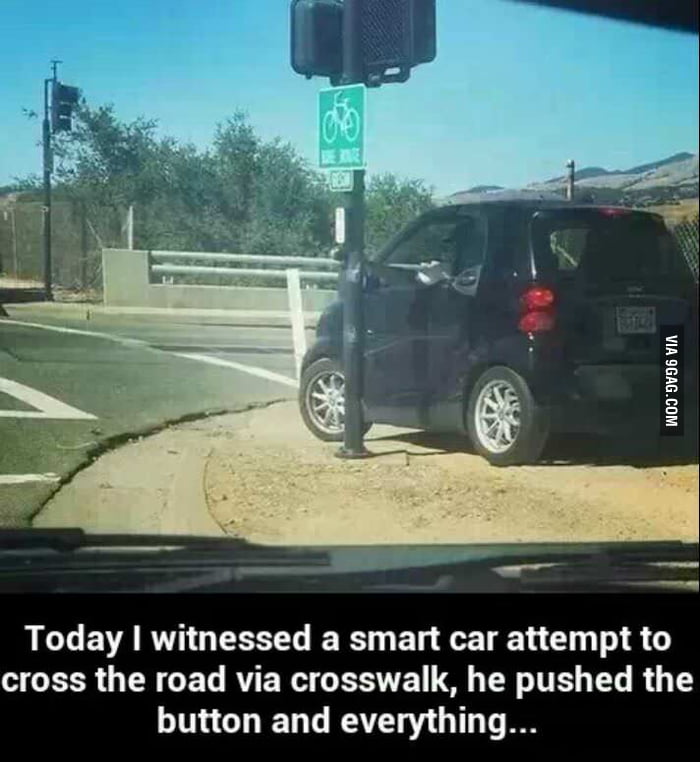 Smart car attempt - 9GAG