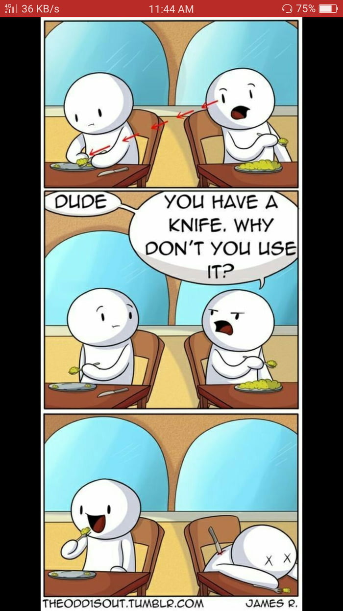 When someone try to poke his nose into by business. - 9GAG