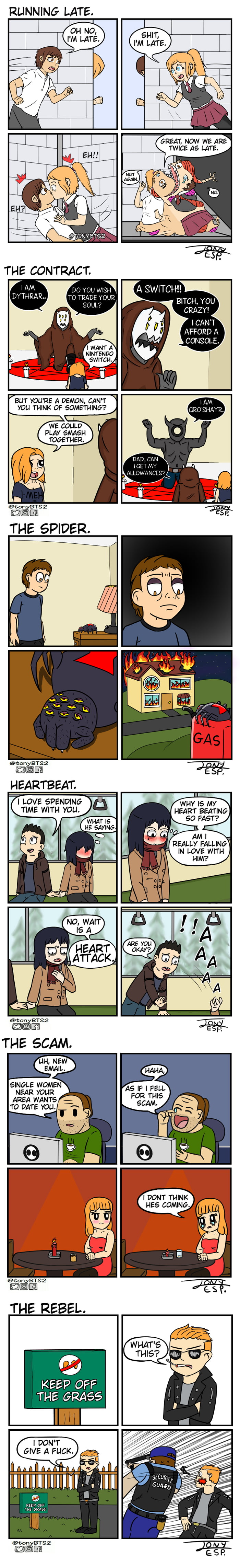 A compilation of comics from tony esp. - 9GAG