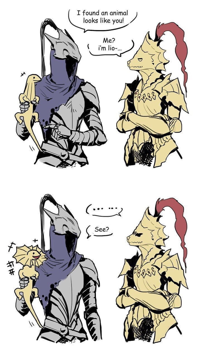 Artorias when sif still alive - 9GAG