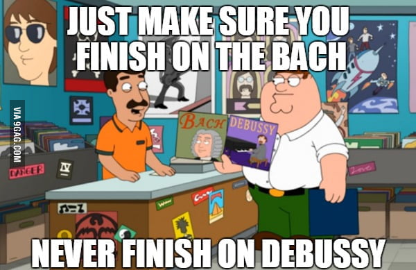 Debussy > Bach - 9GAG
