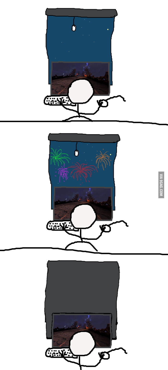 Gamer's new year celebration - 9GAG