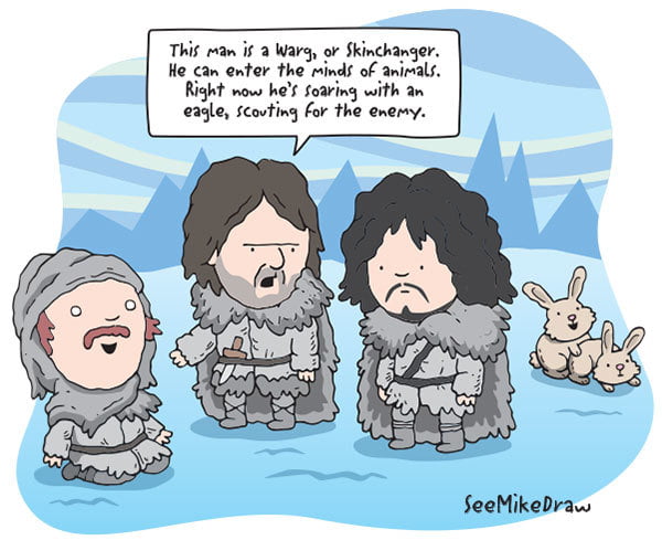 Game of thrones warg scouting the enemy. - 9GAG
