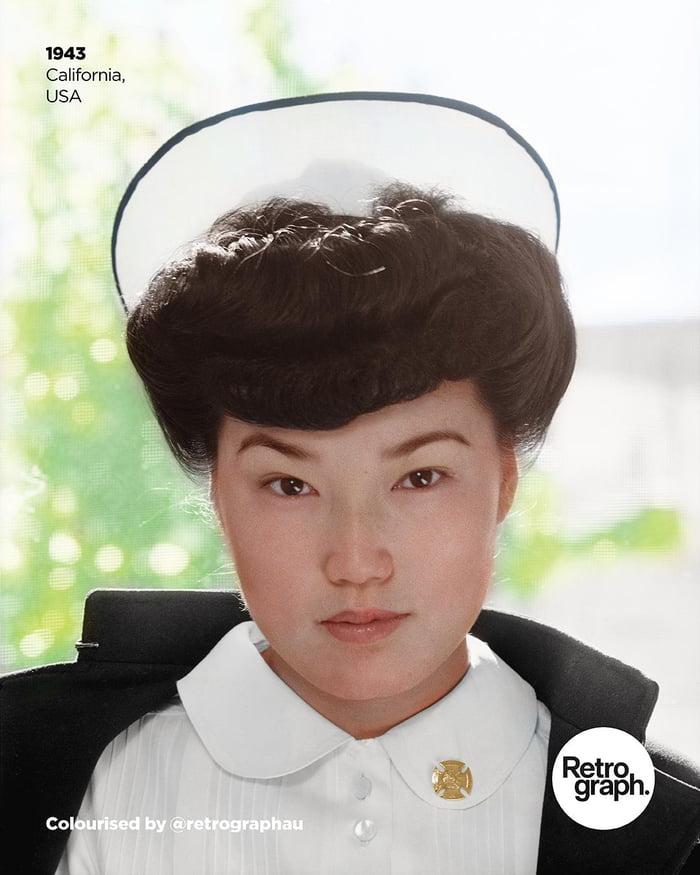 Nurse Aiko Hamaguchi by Ansel Adams, 1943 | Manzanar War Relocation ...