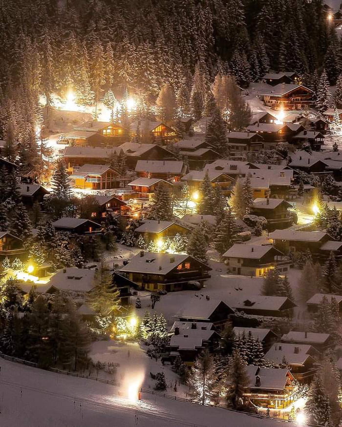 Magical night in Verbier, Switzerland - 9GAG