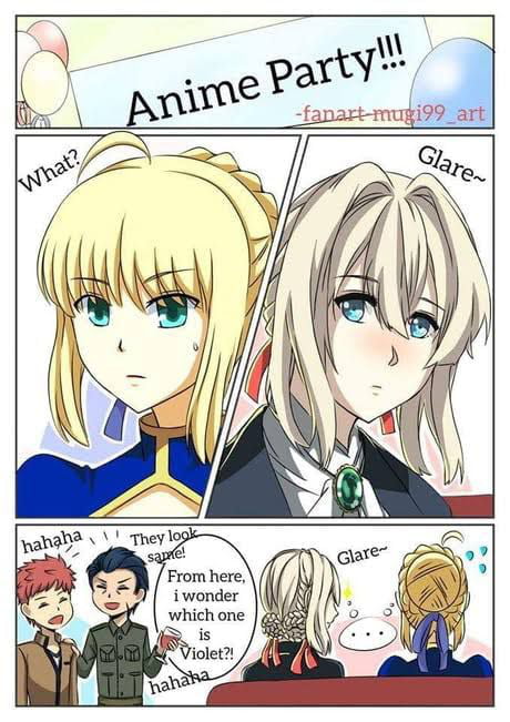 Violet? Saber? this is confusing... - 9GAG