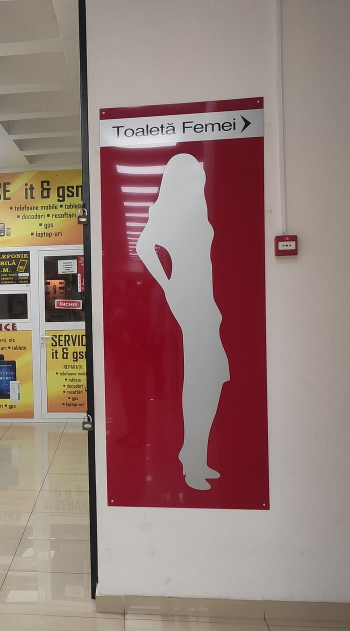 Very tempting sign for a toilet, must visit. - 9GAG