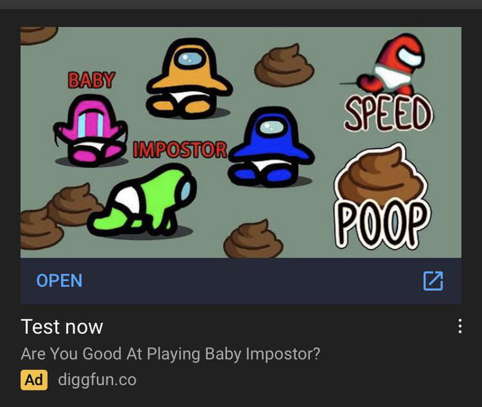 Among us imposter baby ad - 9GAG