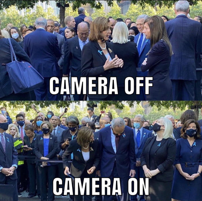 Camera on vs camera off. - 9GAG