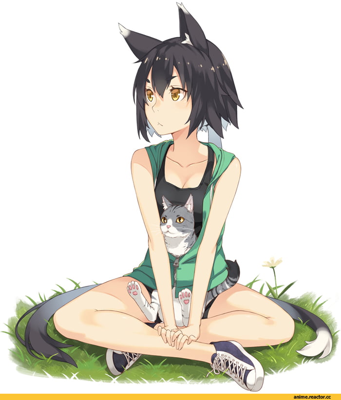 Casual Neko with cat - 9GAG