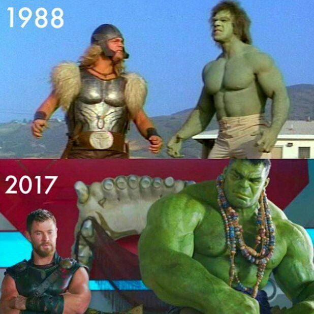 Hulk is like Fire.. Thor is like water - 9GAG