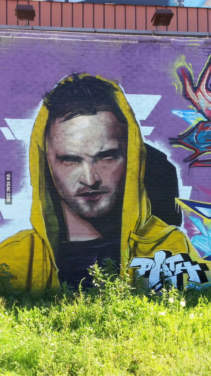 Jesse Pinkman graffiti. - 9GAG