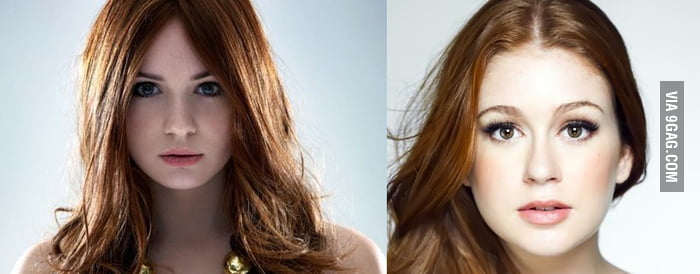 Karen Gillan x Marina Ruy Barbosa... Spot the differences - 9GAG