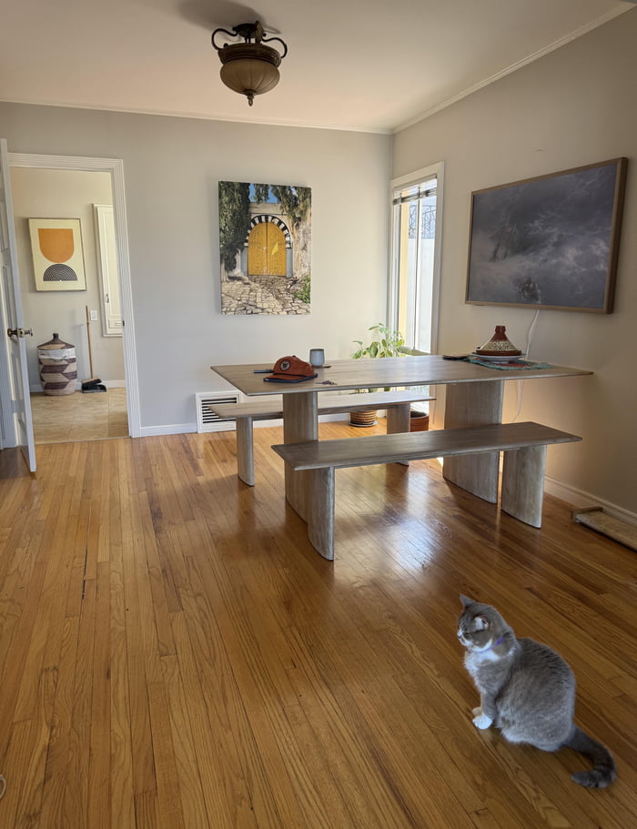 New apartment. Dining room setup is coming together. - 9GAG