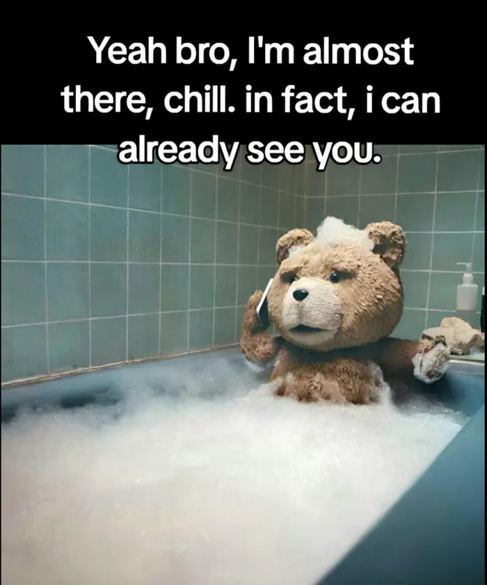 The bear necessities of running late - 9GAG