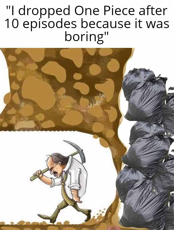 "You just need to watch 1000 eps then you will understand" - 9GAG