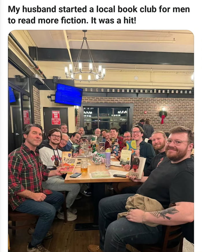 Love to see it, a book club for men - 9GAG