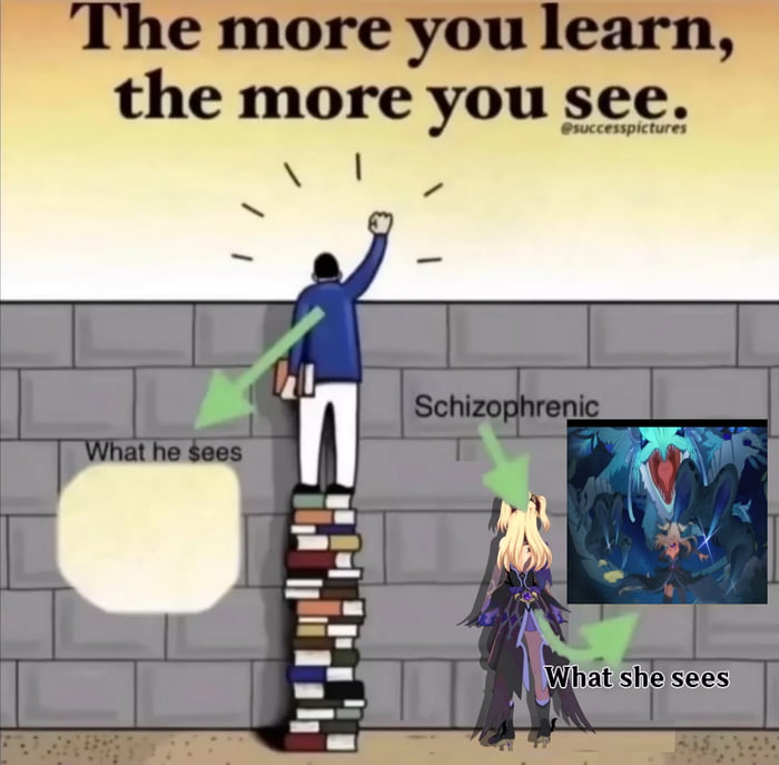 Block your vision, see with your delusion. - 9GAG