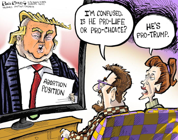 Trump's abortion position perfectly explained - 9GAG