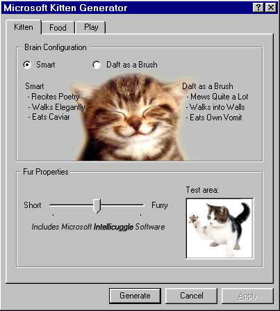 Microsoft kitten generator - guaranteed a dog of a program - 9GAG