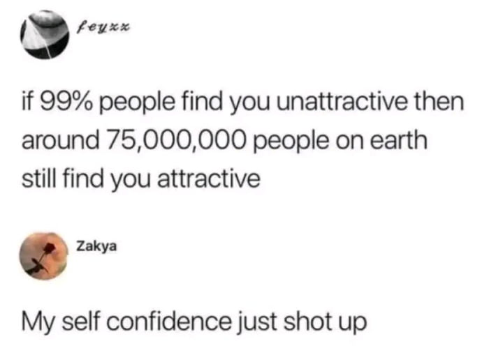 Self Confidence↗️↗️ - 9GAG