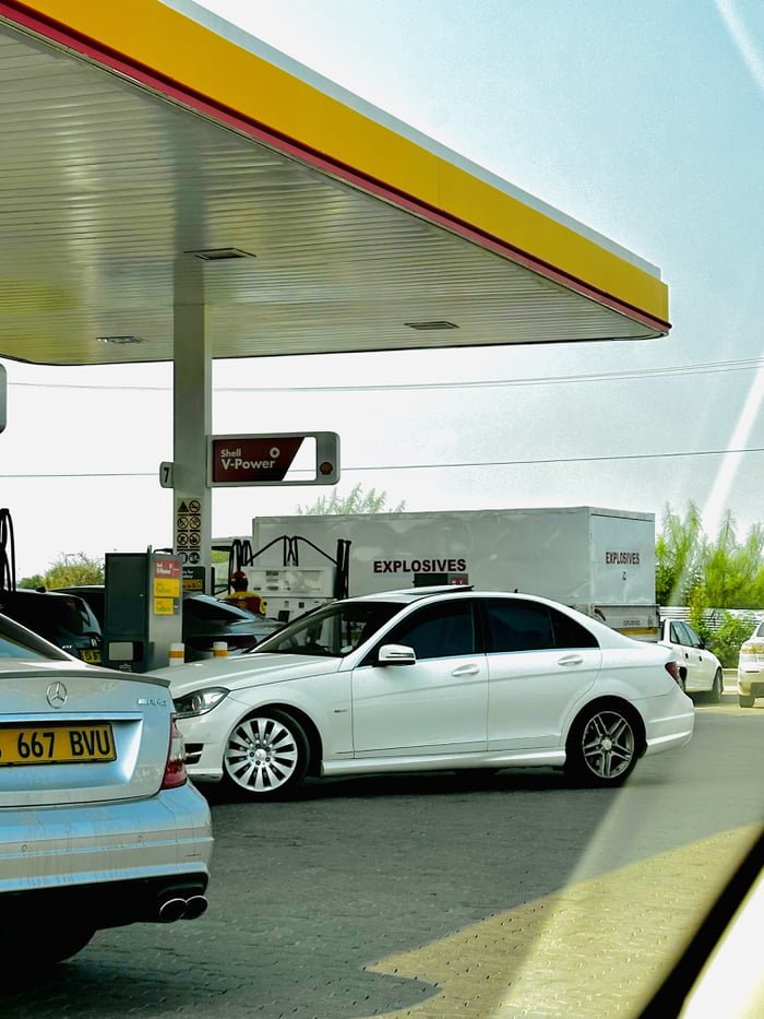 Spotted this gem while getting gas in Botswana, my a**hole was clenched tight enough to cut ...