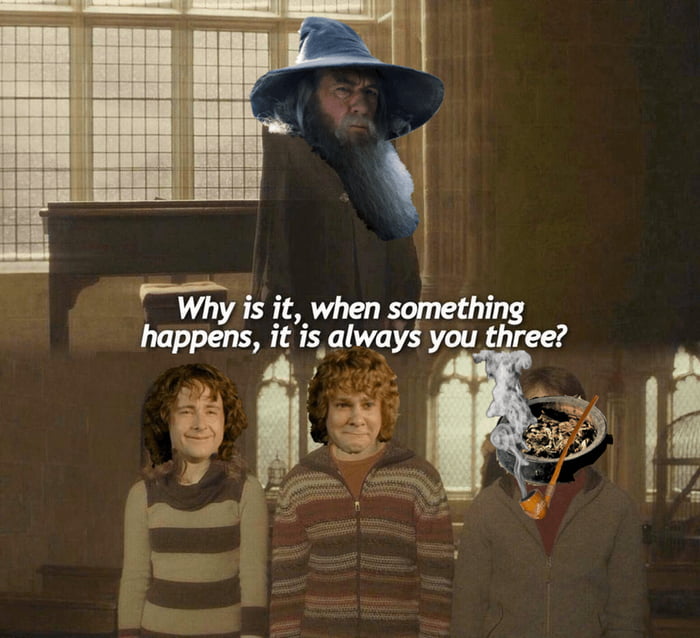 Why is it, when something happens, it is always you three? - 9GAG