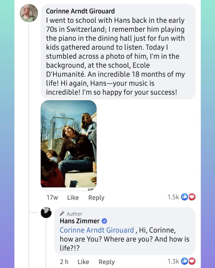 Wholesome Hans Zimmer - 9GAG