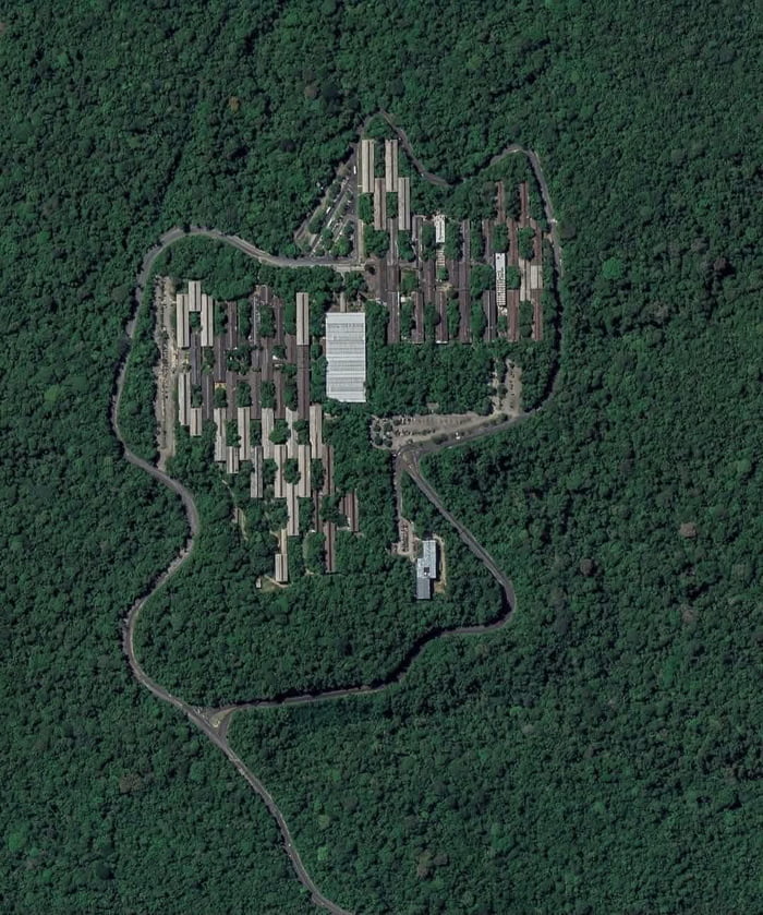 The Federal University of Amazonas, Brazil, surrounded by the Amazon ...