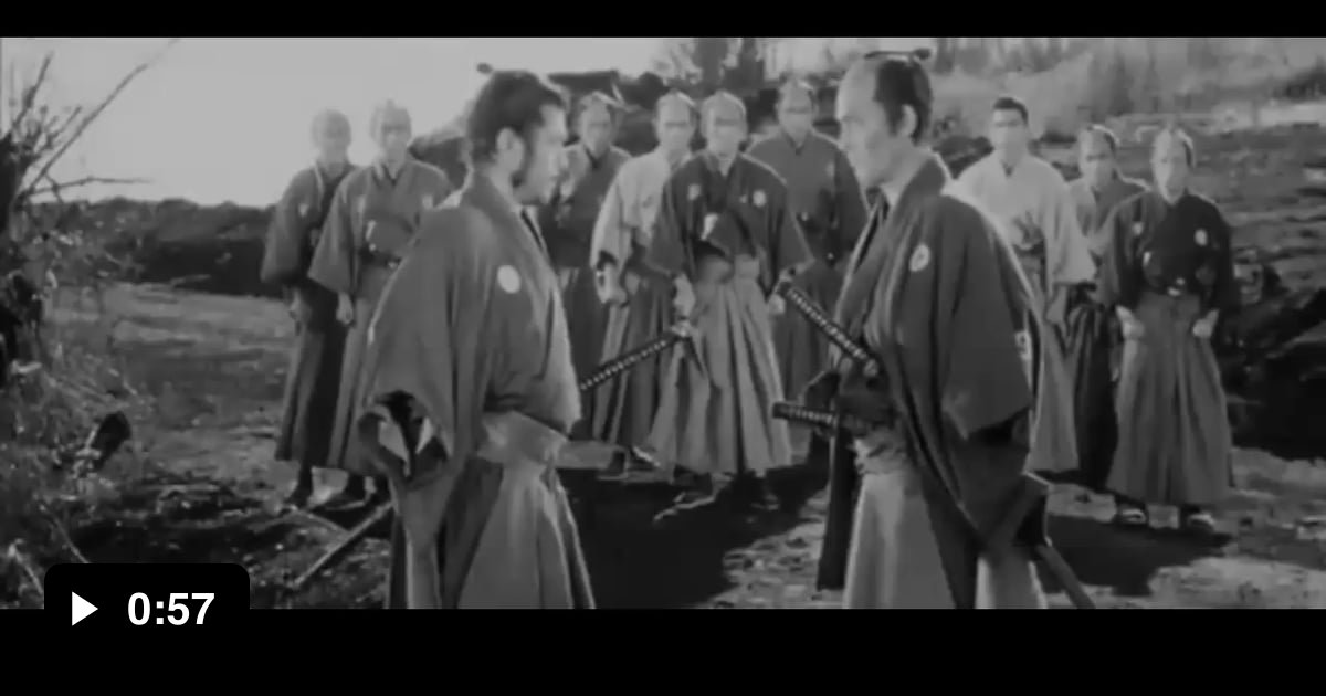 Sanjuro (1962) Propably my favorite movie scene of all time... - 9GAG