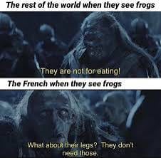 Why are they eating frogs legs? - 9GAG