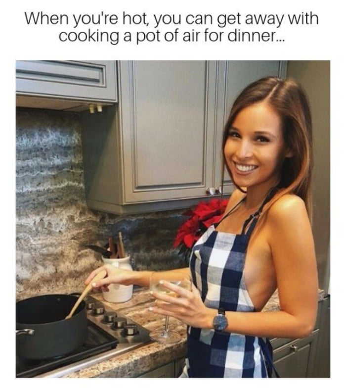 What is she cooking??!?!? Give me your best theory… - 9GAG
