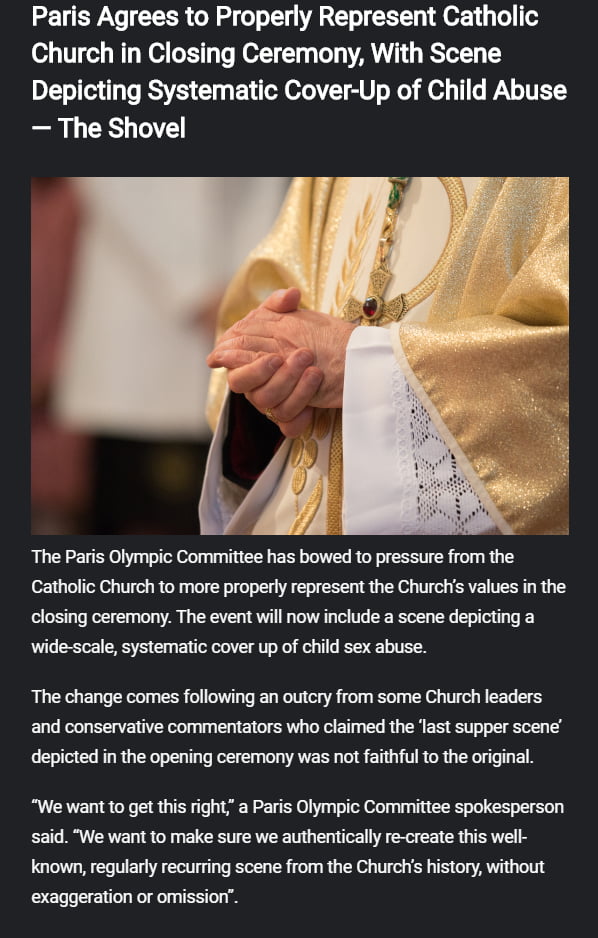 Finally representation of church at the olympics - 9GAG