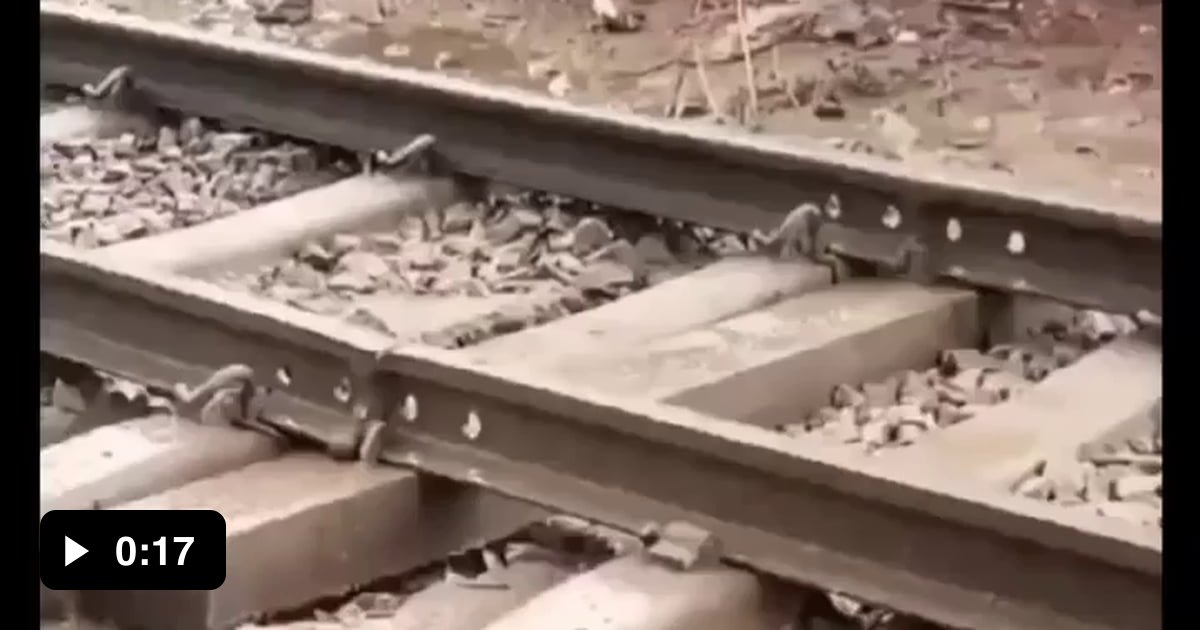 This damaged track is giving me sweaty palms and an oddly satisfying ...