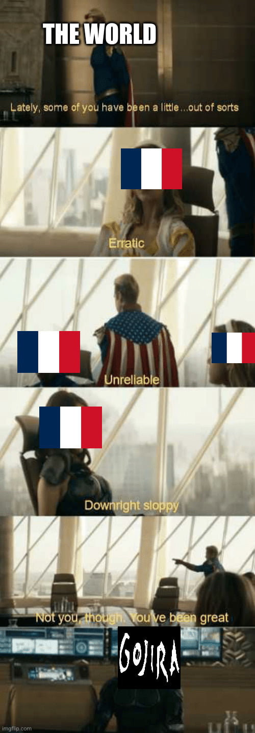 *headbangs in Le French* - 9GAG