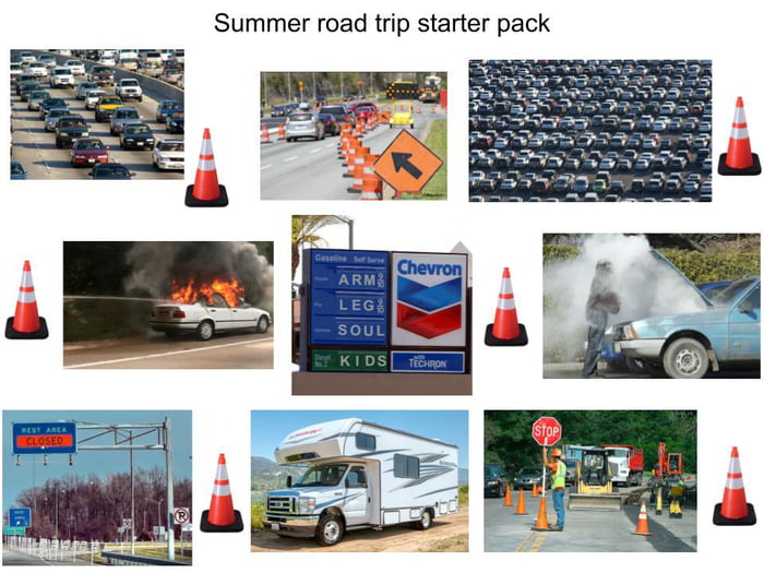 Summer road trip starter pack - 9GAG