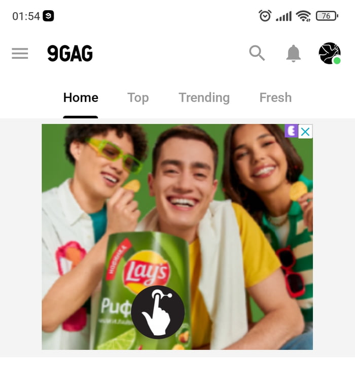 Who is the idiot who allowed that ad? One touch without lifting a finger on mobile and it opens ...