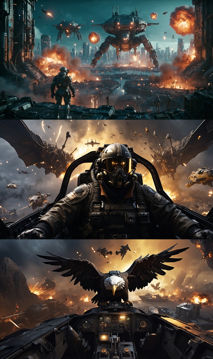 Tried to create Helldivers 2 scenes with AI and this is what came out. - 9GAG