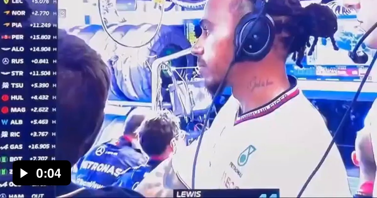 Lewis' smile at the end after a Ferrari 1-2 finish: - 9GAG