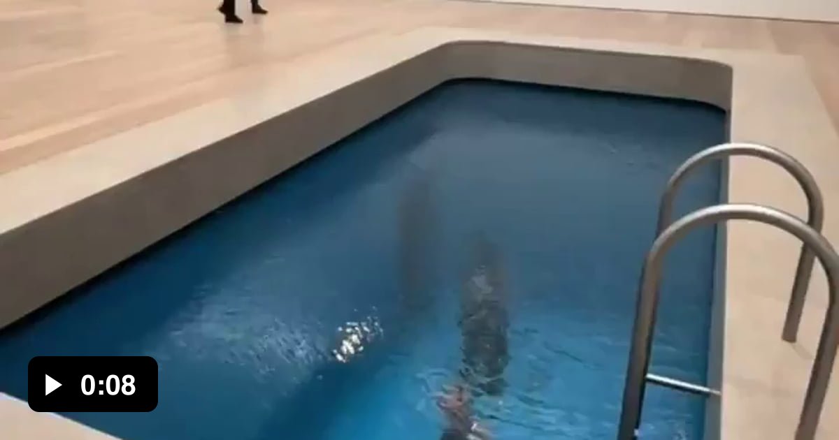 “The Swimming Pool” is by artist Leandro Erlich - 9GAG