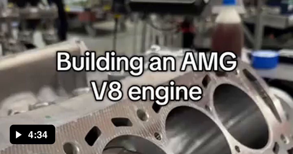 Witnessing the birth of an AMG V8 engine. - 9GAG